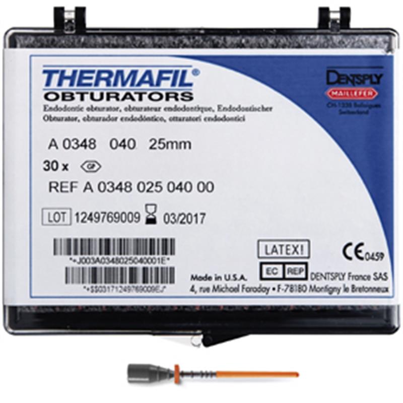 Dentalair : THERMAFIL OBTURATORS 25MM. 040 X30ST.